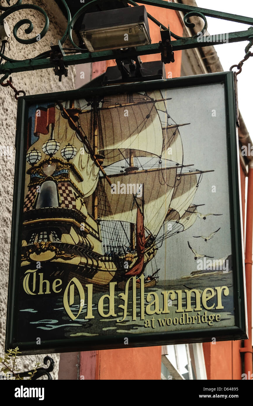 Public House Sign Woodbridge UK Stock Photo - Alamy