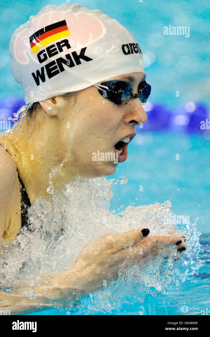 Germany's Alexandra Wenk performs during the women's 200 Meters ...