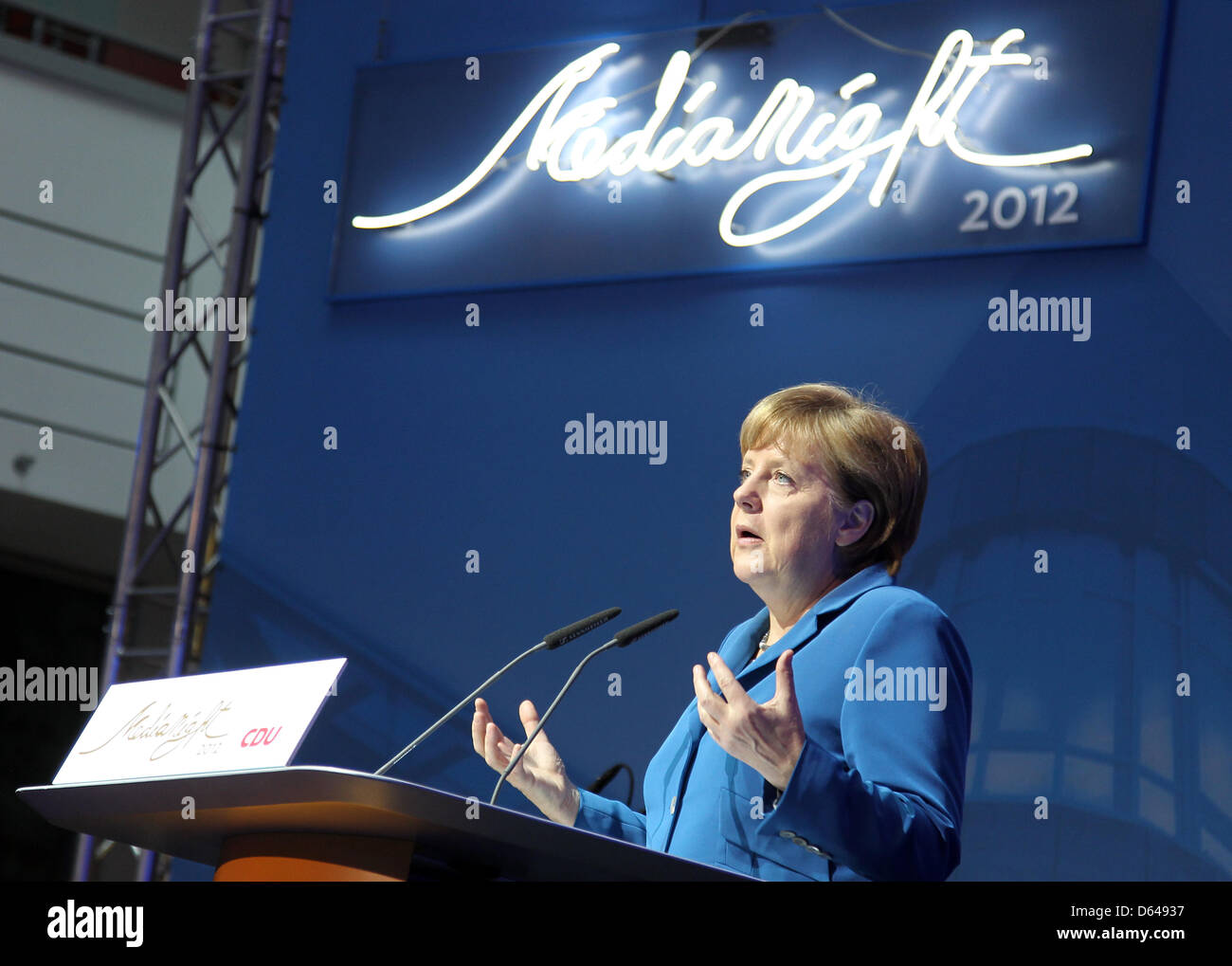 German Chancellor Angela Merkel (CDU) delivers a speech during the CDU ...