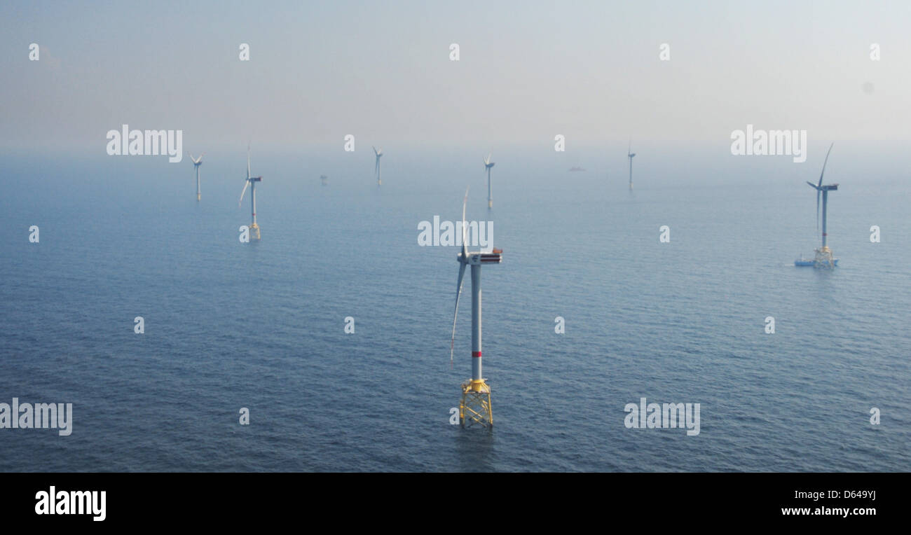 Alpha ventus offshore wind farm hi-res stock photography and images - Alamy