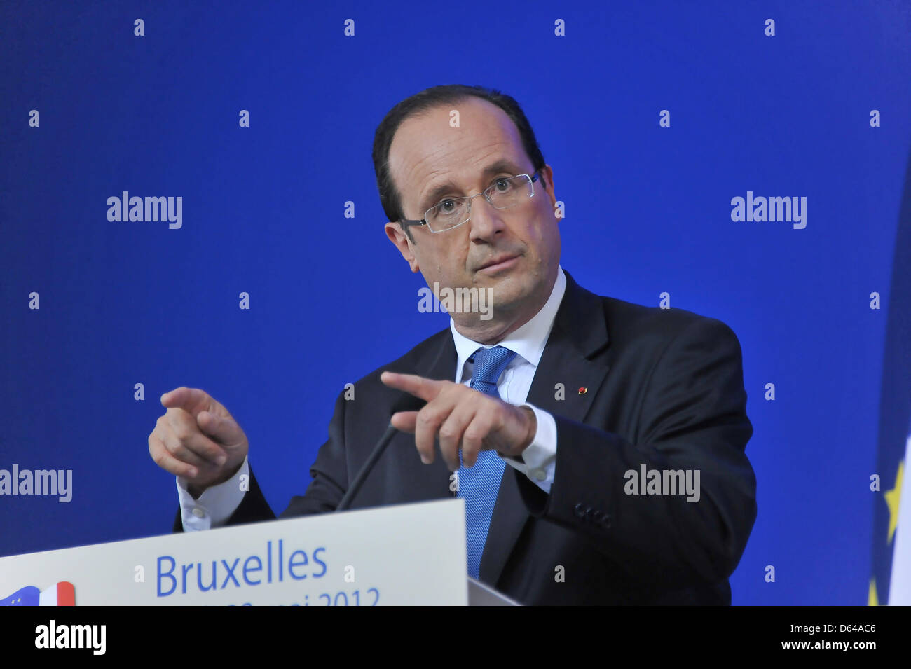 French president Francois Hollande speaks about outcomes of ...