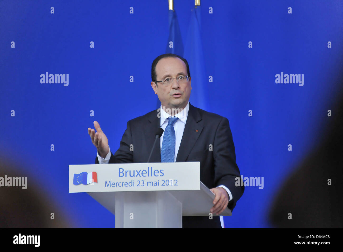 French president Francois Hollande speaks about outcomes of ...