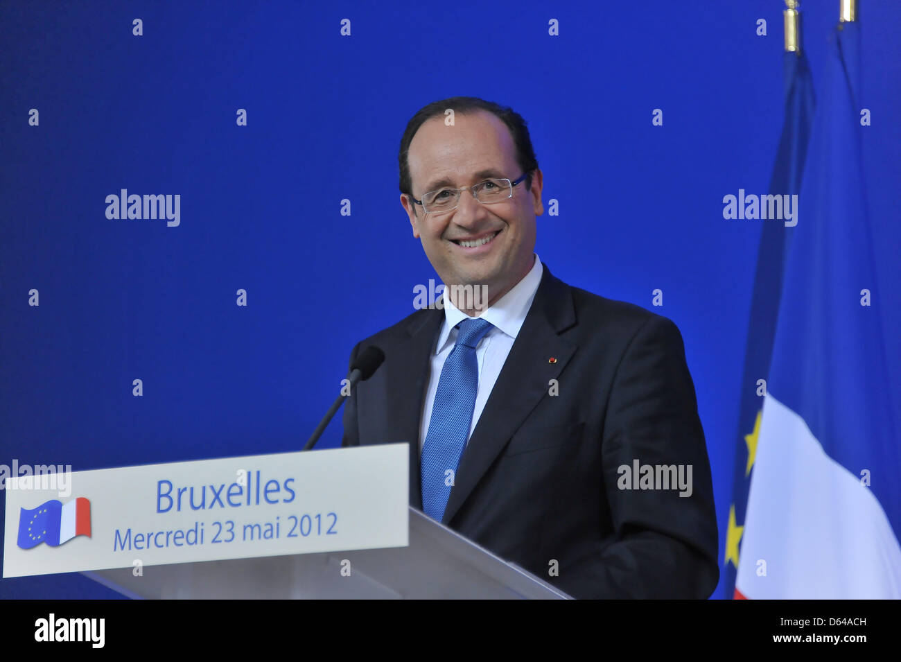 French president Francois Hollande speaks about outcomes of ...