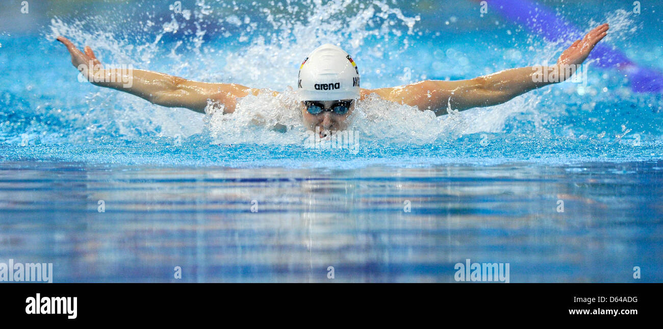 Germany's Alexandra Wenk performs during the women's 100 Meters ...