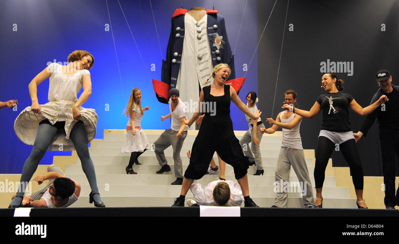 Performers rehearse for the musical 'Frederick - Myth and Tragedy' at ...