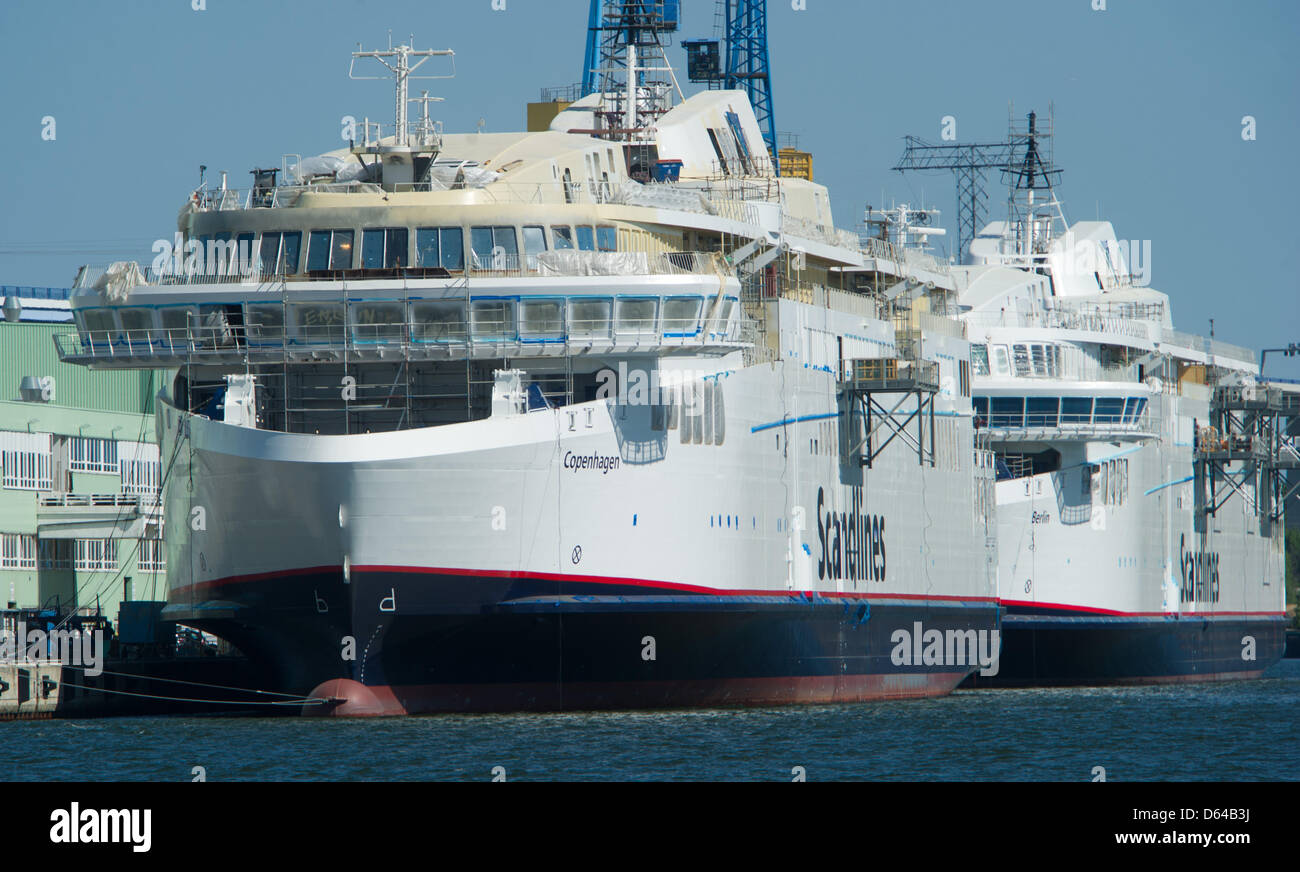The new ferries 'Copenhagen' and 'Berlin' of German-Danish ferry ...