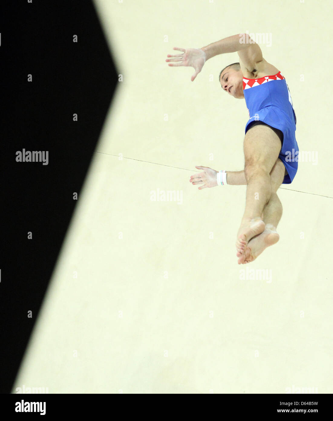 Tomislav Markovic of Croatia performs the floor exercise during the Men ...