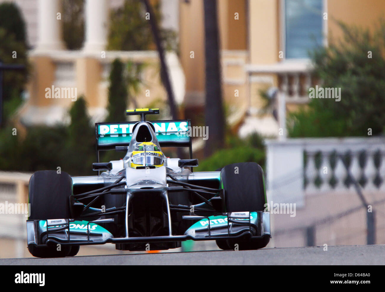 German Formula One driver Nico Rosberg of Mercedes AMG steers his car ...