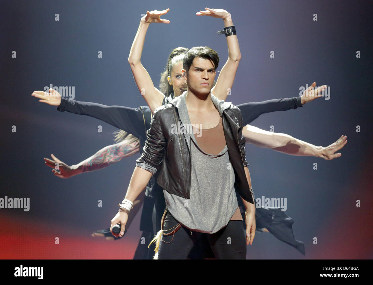 Tooji representing Norway performs during the 2nd semi-final of the ...
