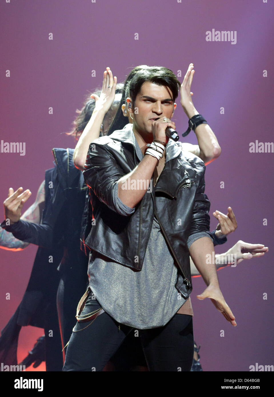Tooji representing Norway performs during the 2nd semi-final of the ...