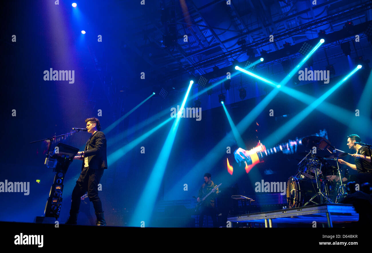 Danny O'Donoghue and Glen Power Irish band The Script in concert at the ...