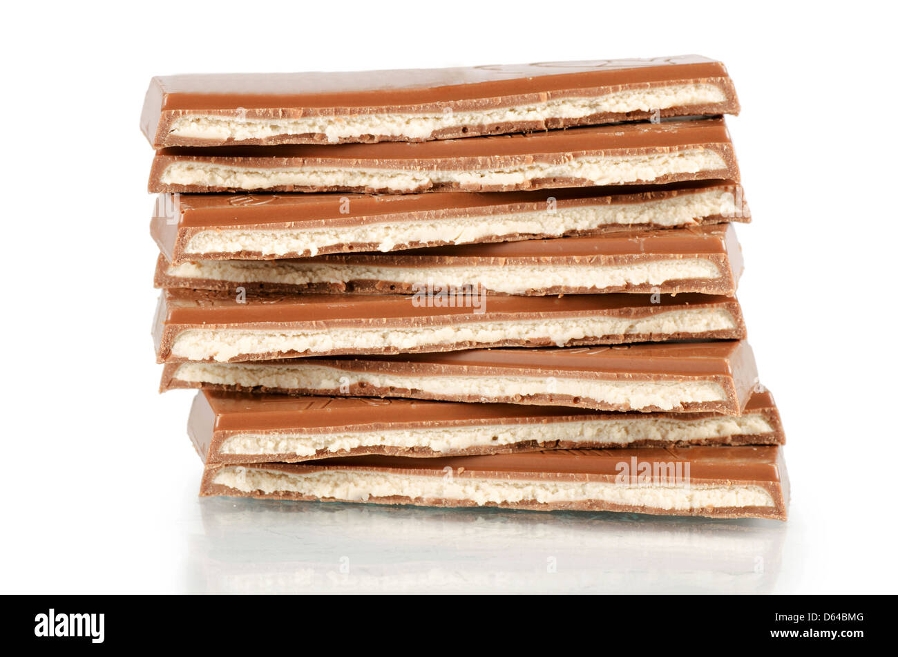 pile of milk chocolate blocks Stock Photo - Alamy