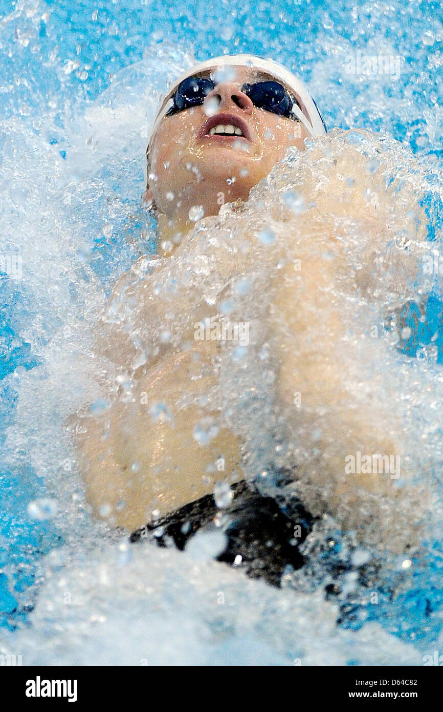 Germany's Christian Diener performs during the men's 200 Meters ...