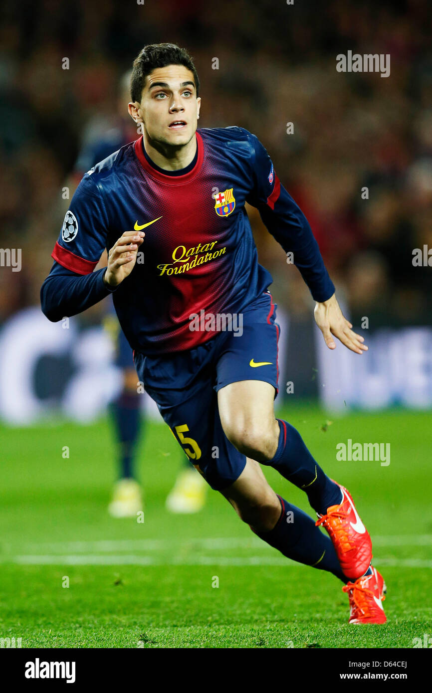 Barcelona, Spain. 10th April 2013. Marc Bartra (Barcelona), APRIL 10 ...