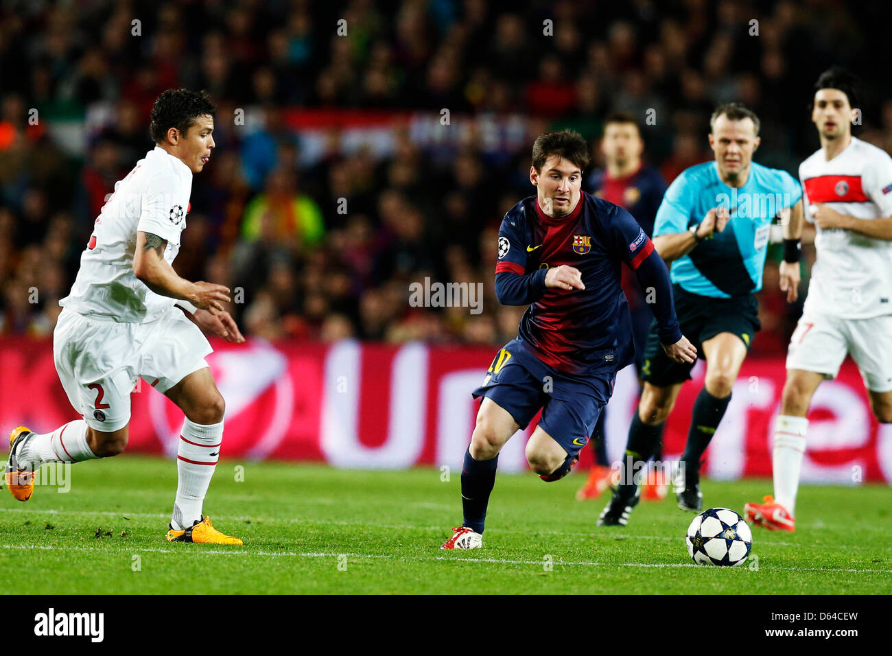 Thiago Silva And Messi