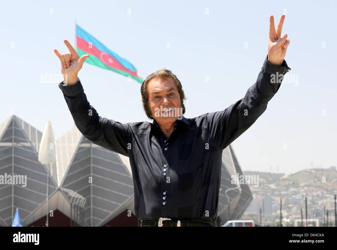 British singer Engelbert Humperdinck representing the United Kingdom is ...