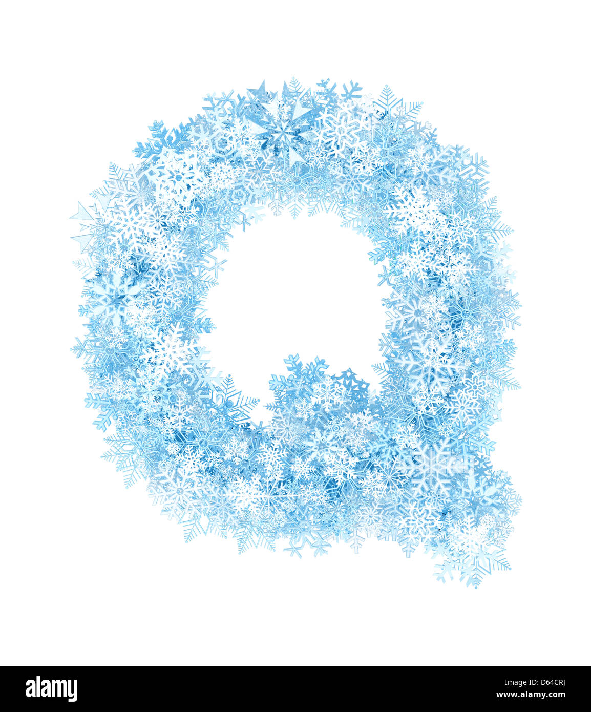 Letter blue snowflakes alphabet on hi-res stock photography and images ...