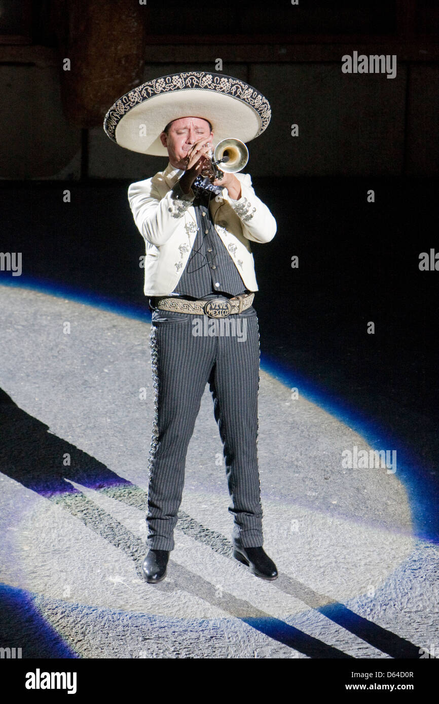 Mariachi Trumpet Player, Performance of "Mexico Espectacular", Xcaret ...