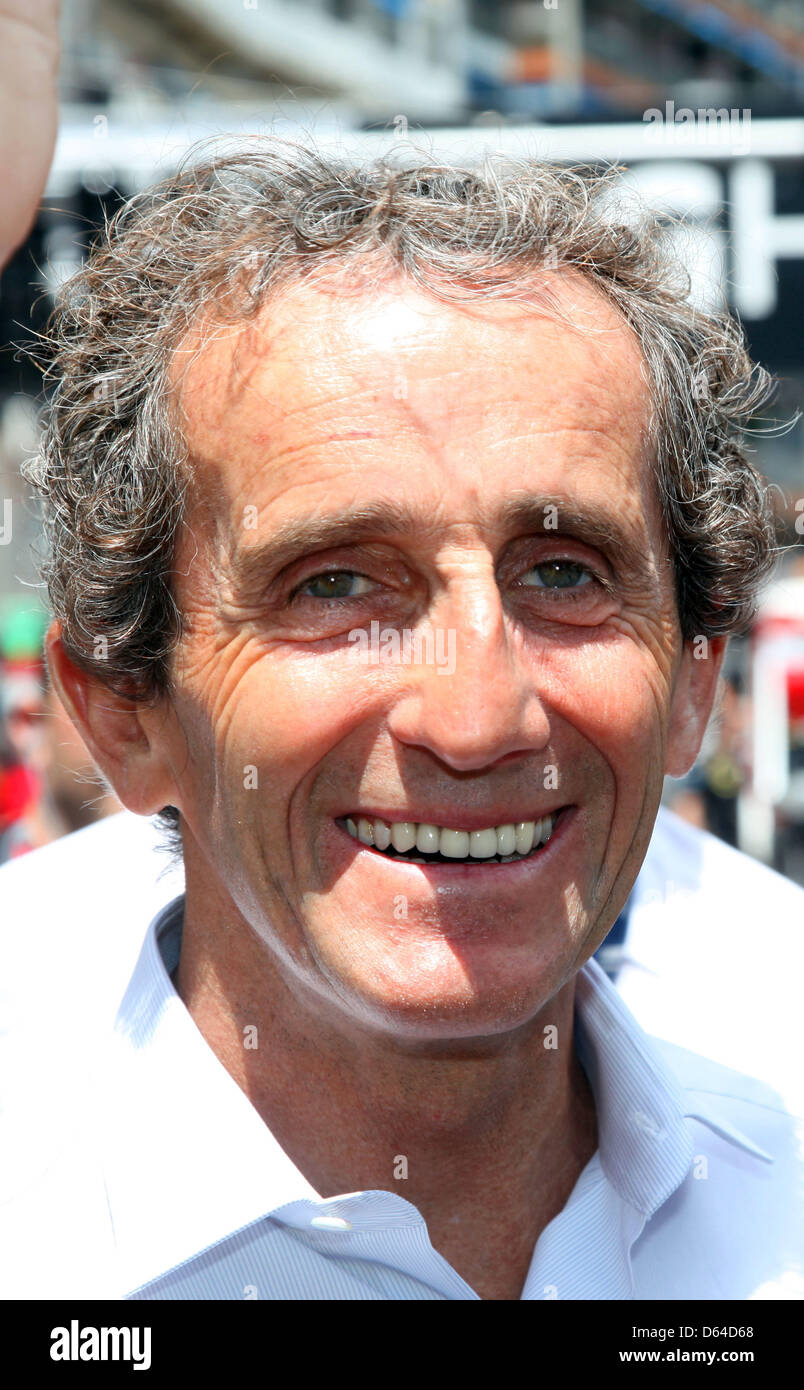 The four-time Formula-One-World-Champion, French Alain Prost, is seen ...