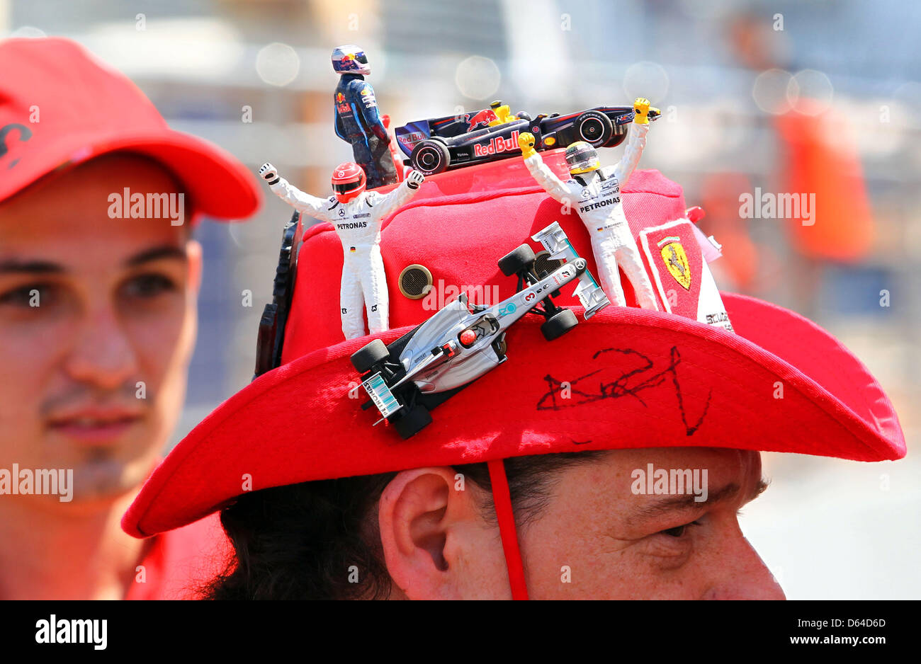 F1 fan cap hi-res stock photography and images - Alamy