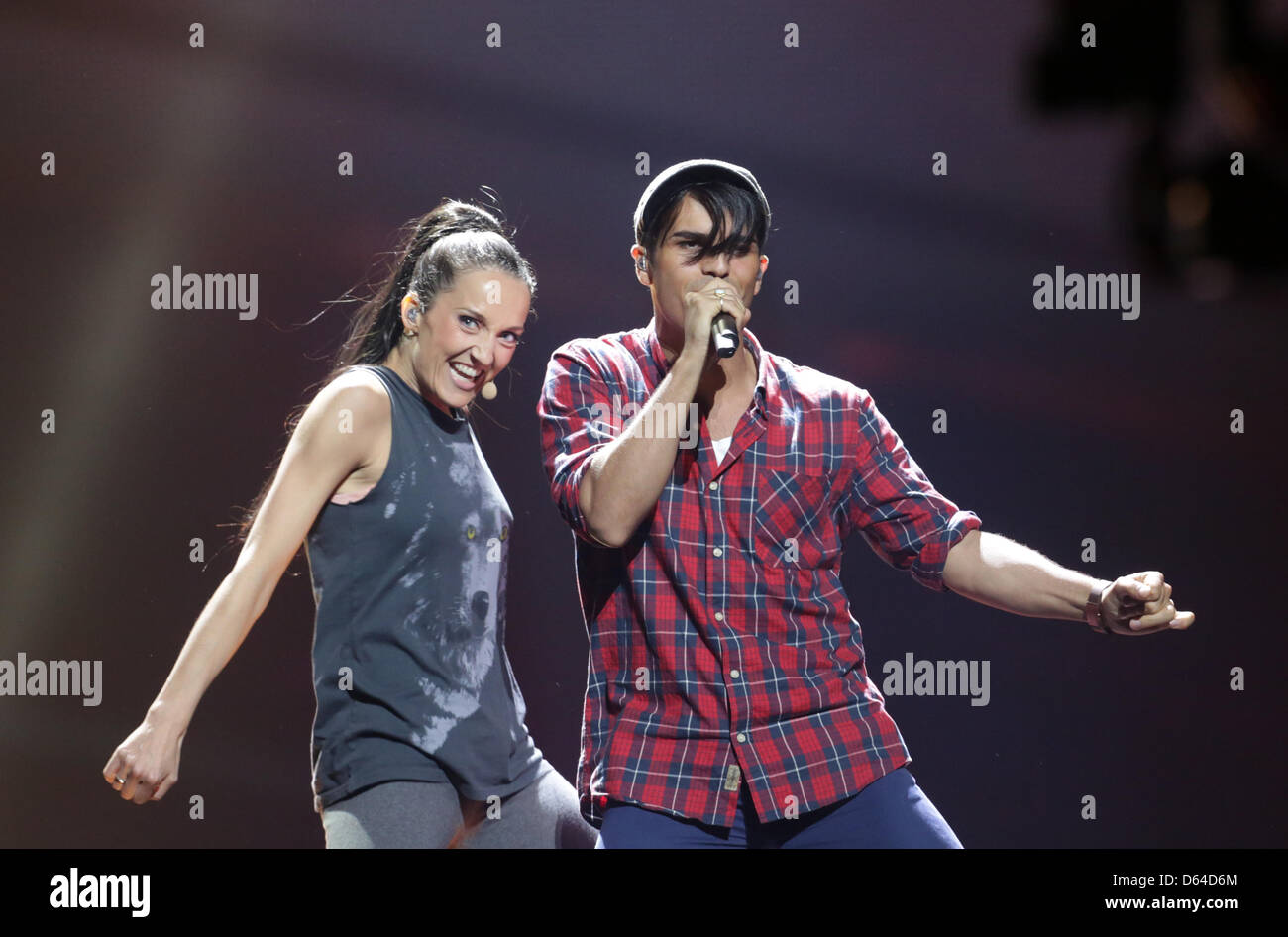 Tooji representing Norway perform during the 1st rehearsal for the ...