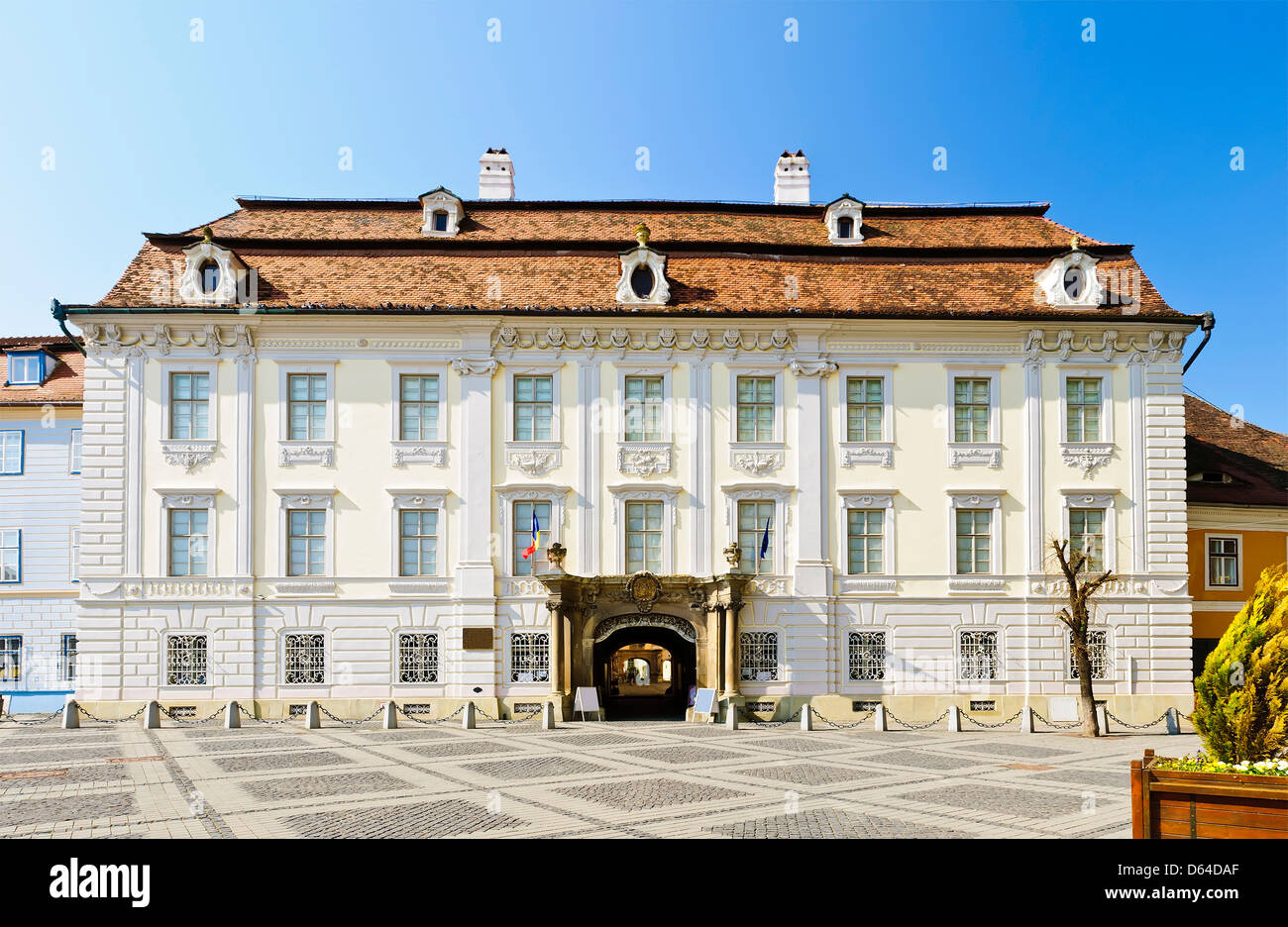 Brukenthal palace in Sibiu, Transylvania, Romania Stock Photo - Alamy