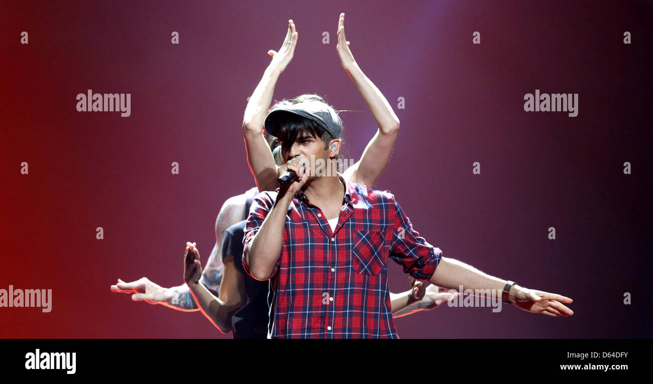 Tooji representing Norway perform during the 1st rehearsal for the ...