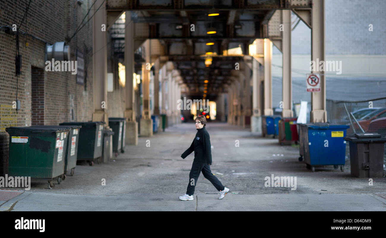 A street scene of Chicago, Illinois, USA, 22 May 2012. Photo: Peer ...