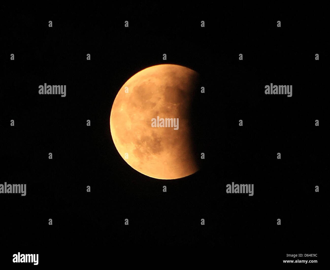 A lunar eclipse observed in June 2011, showcasing the moon’s transition ...