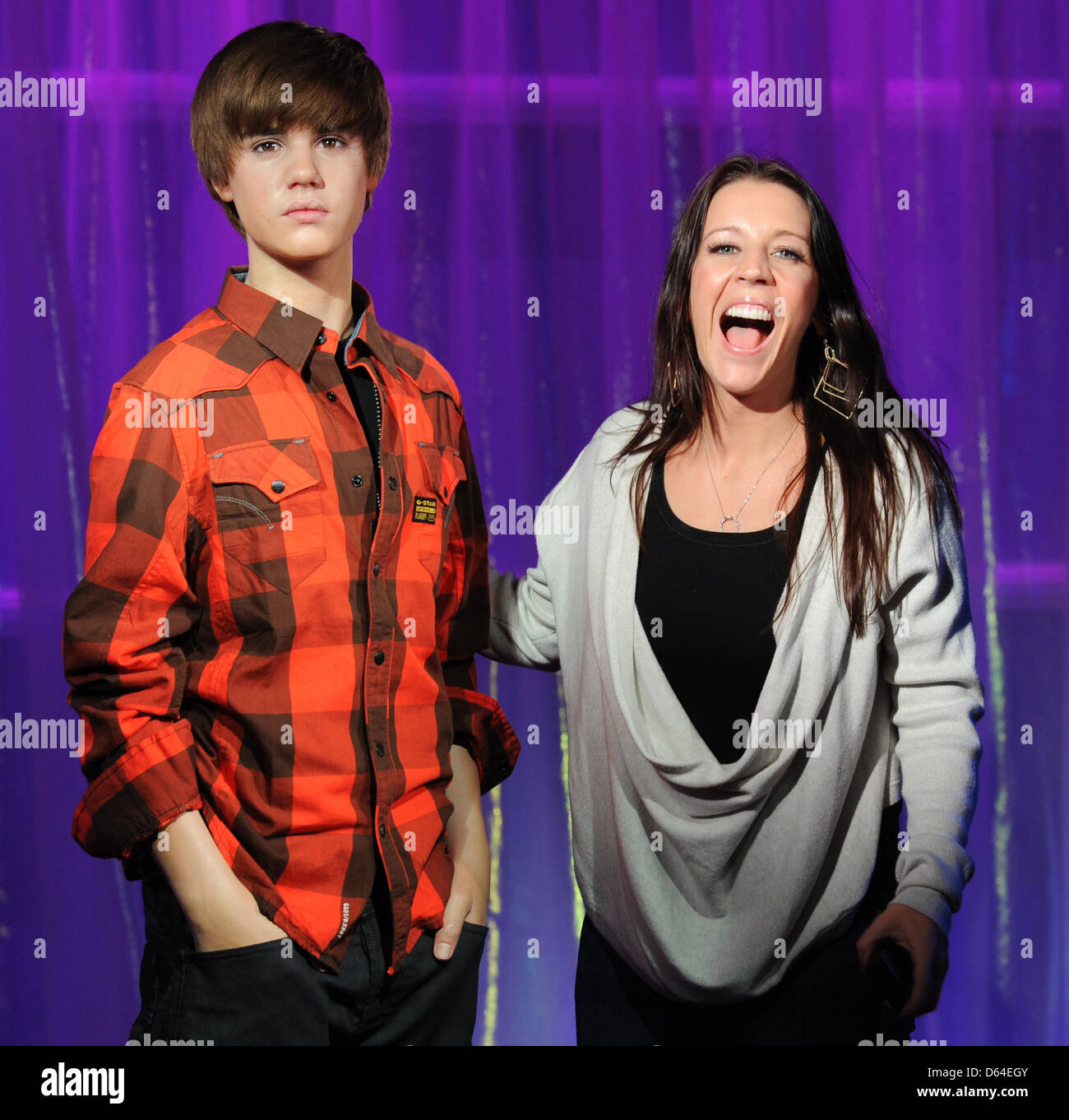 Patty Lynn Mallette Justin Bieber waxwork unveiling held at Madame ...