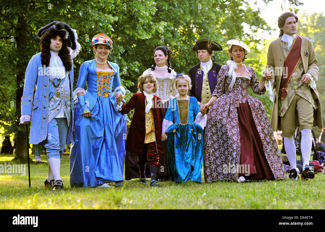 Visitors of the 21st Wave-Gothic Festival pose for the camera at the ...