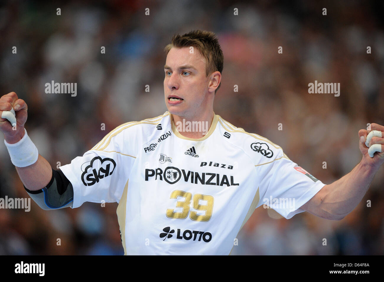 Kiel's Filip Jicha gestures during the EHF Champions League Final Four ...