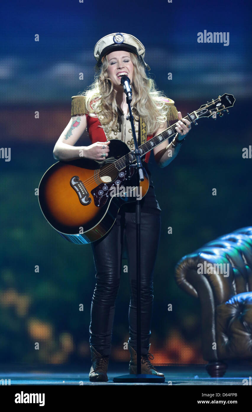 Soluna Samay representing Denmark performs during the Grand Final of ...