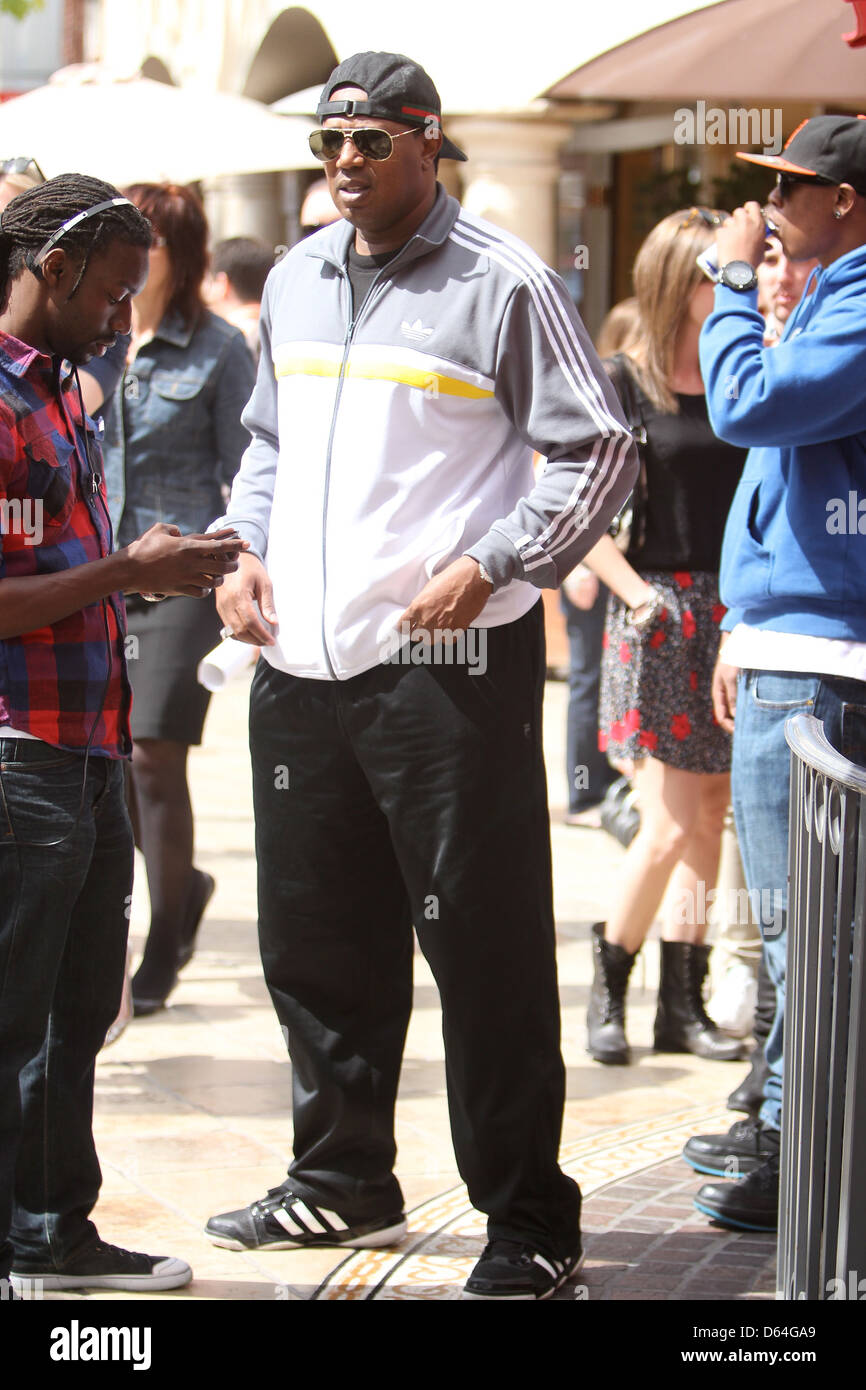 Master P and his son Romeo are seen at The Grove in Hollywood Los ...