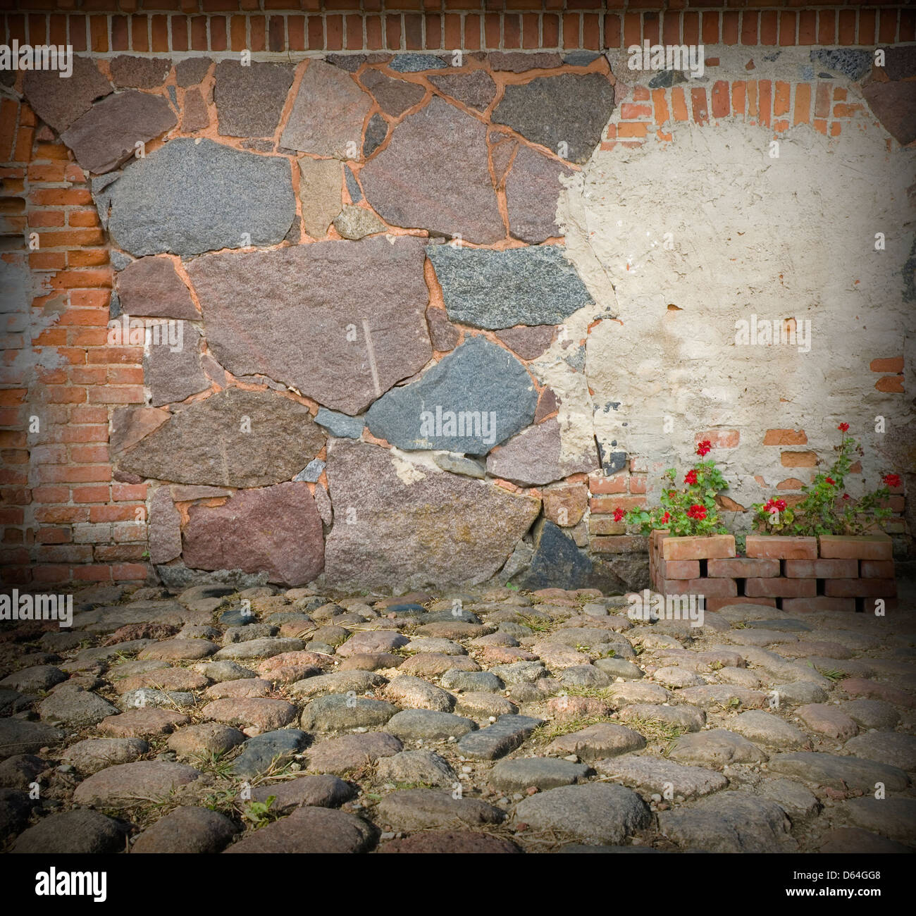 Old stone wall background Stock Photo - Alamy