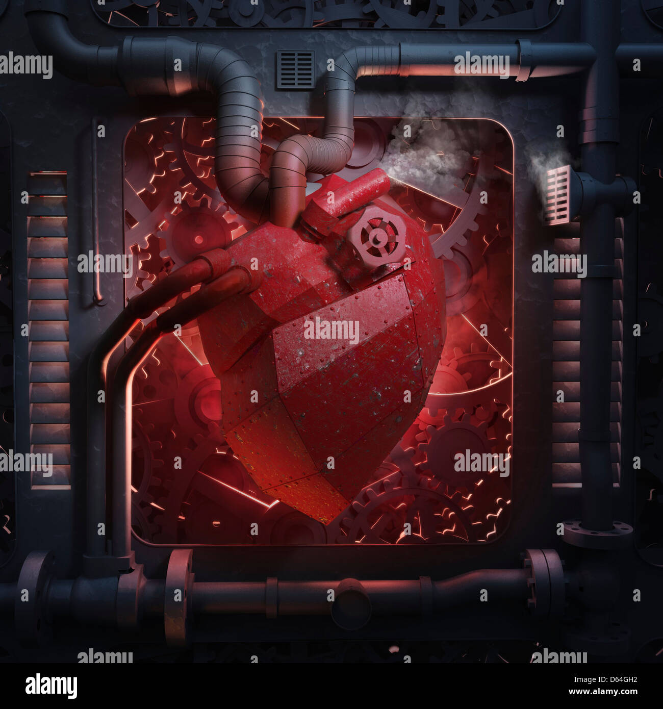 Mechanical heart hi-res stock photography and images - Alamy