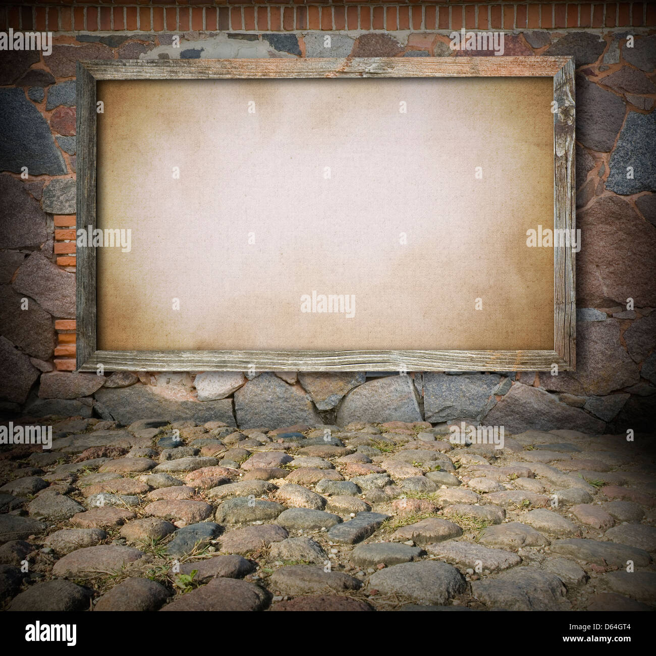 Blank wooden frame hi-res stock photography and images - Alamy