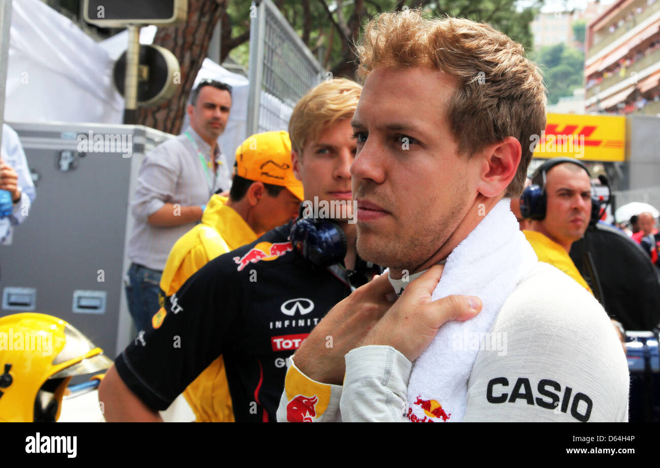 German Formula One driver Sebastian Vettel of Red Bull seen before the ...