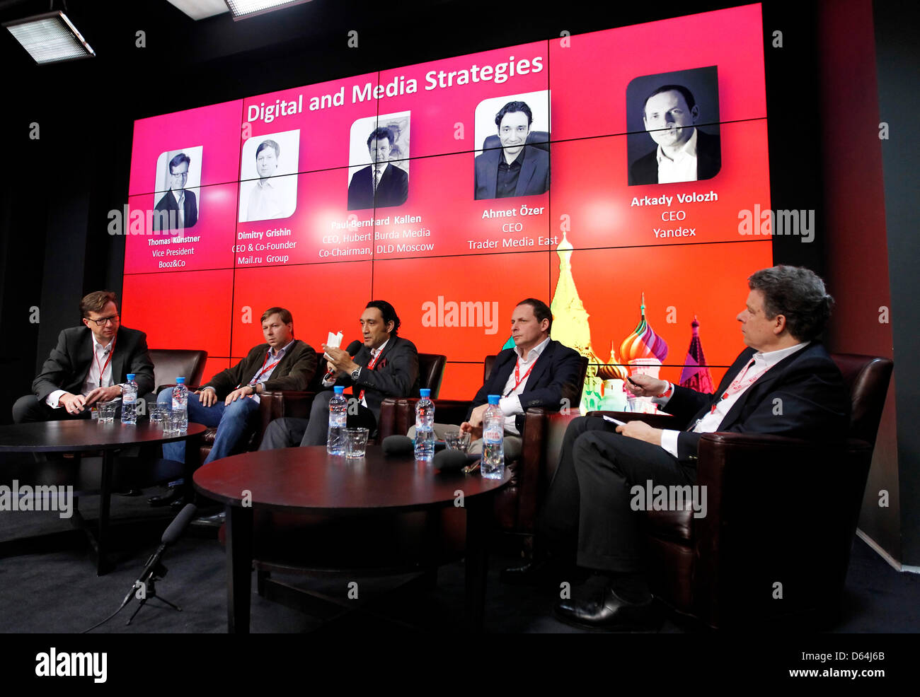 Ahmet Oezer, (m) CEO of Trader Media East, attends the opening of the ...