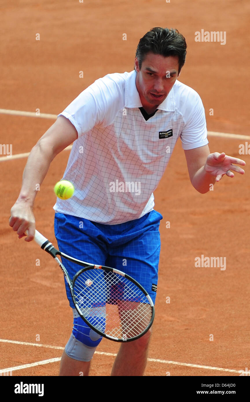 Michael Stich is pictured during the Cup of Legends 2012 in Frankfurt ...