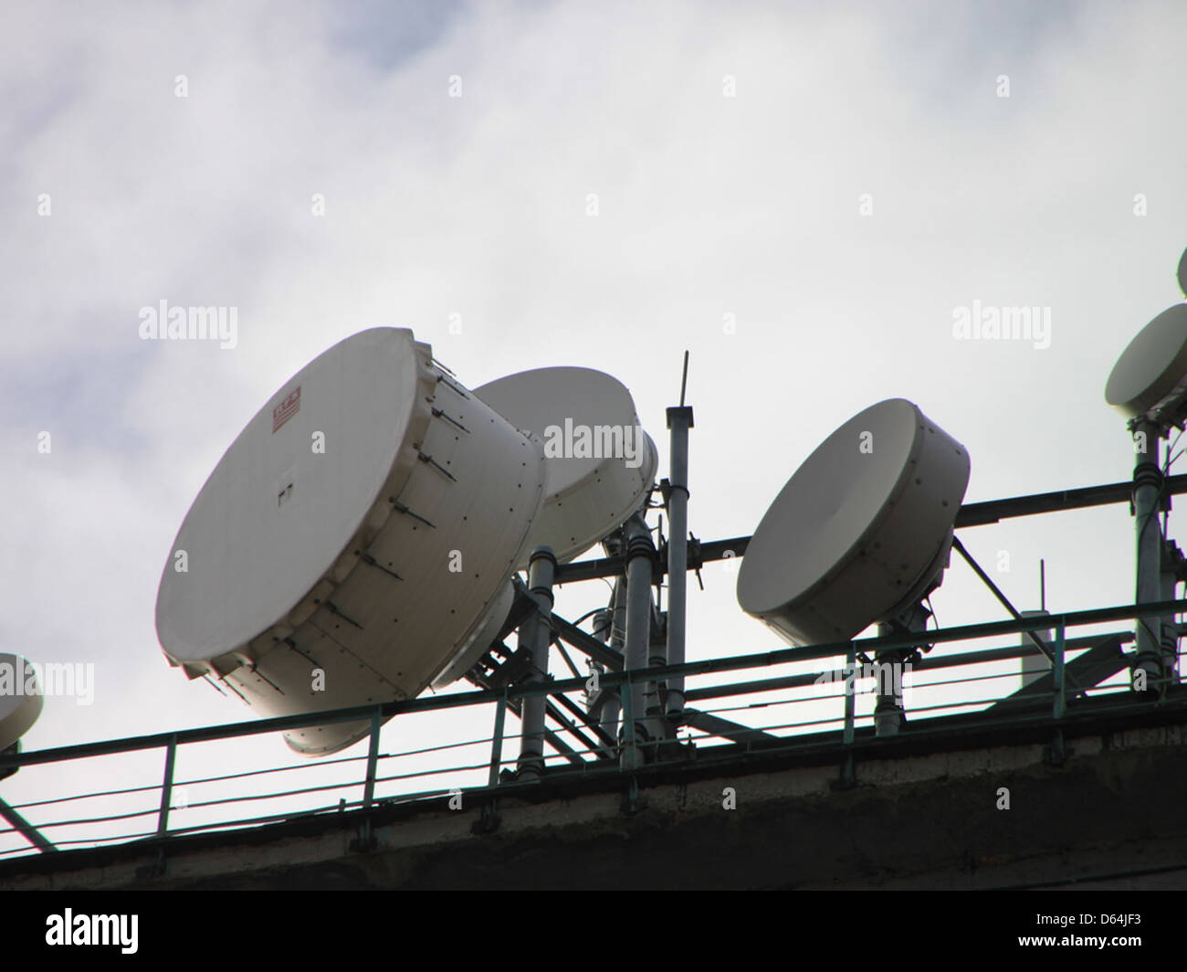 A telecommunication antenna, essential for transmitting signals and ...