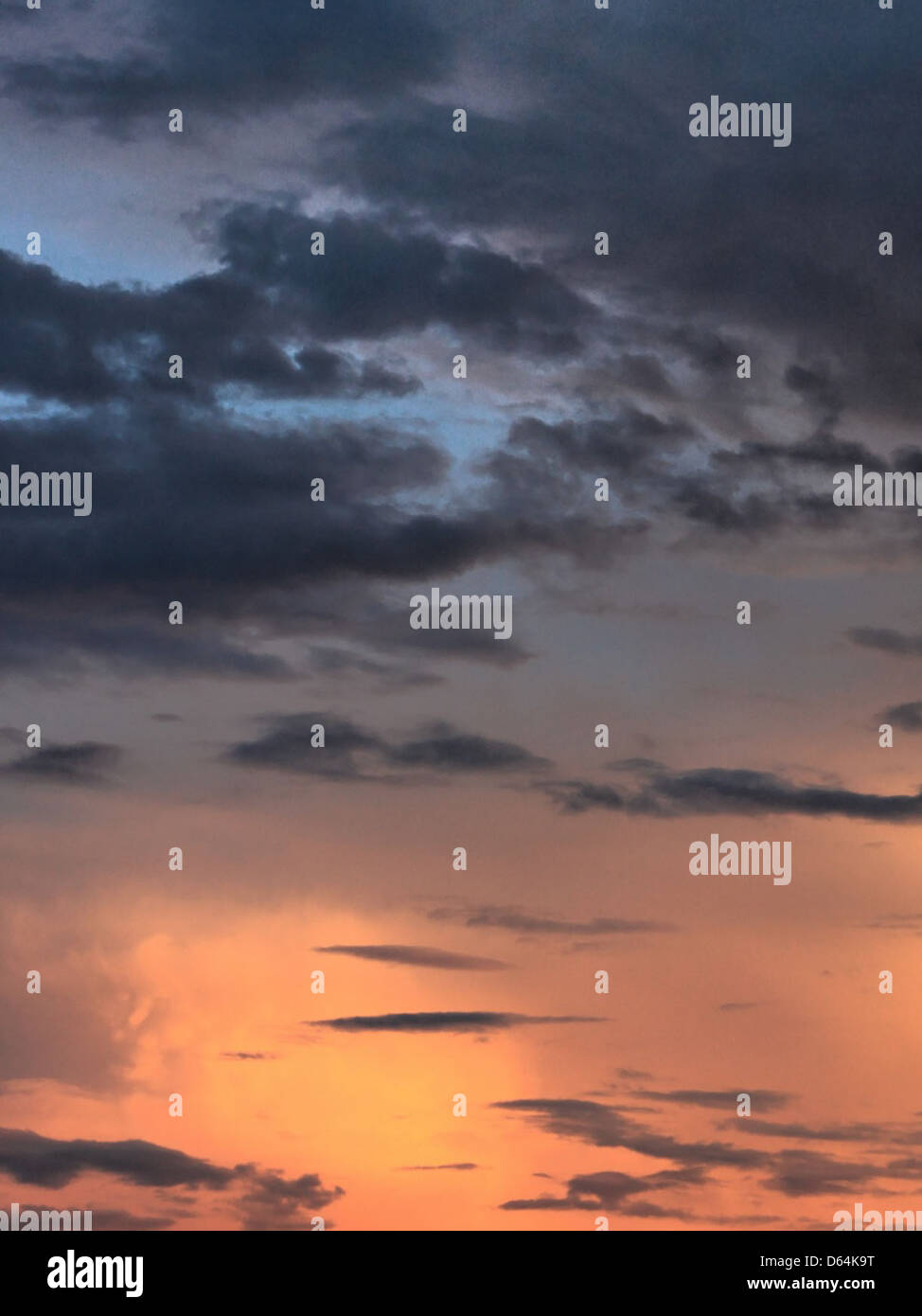 This striking image depicts the sky turning red after a storm. The ...