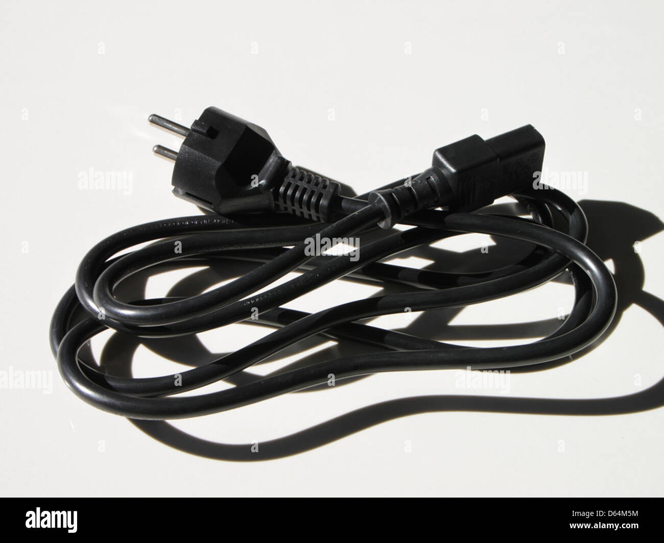 A European-style Y-cable power cord, designed for connecting multiple ...