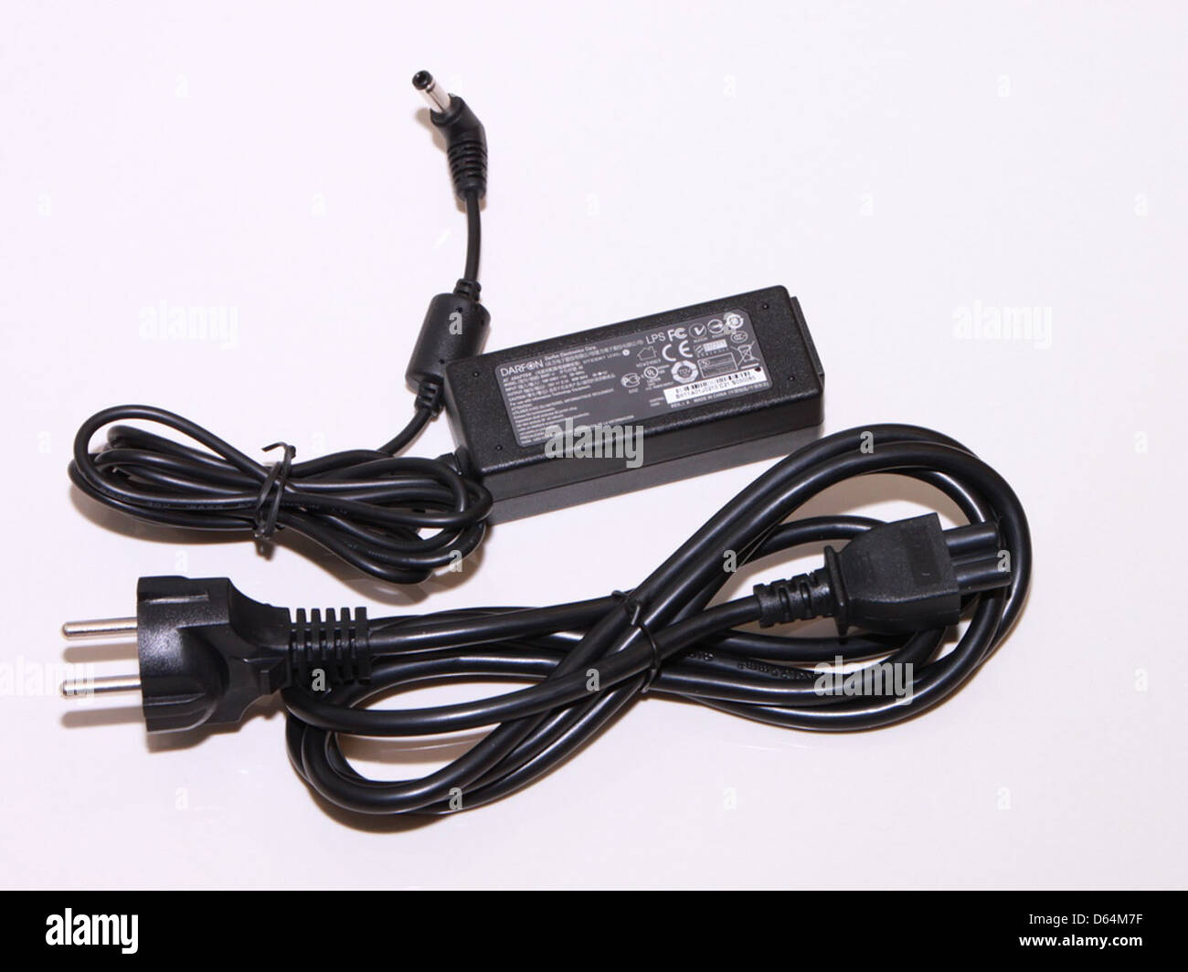A universal AC adapter with a 19V output, commonly used to power ...
