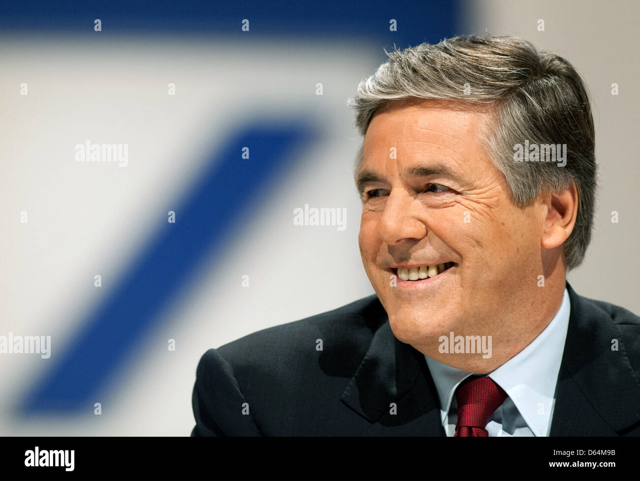 Josef Ackermann, parting head of Deutsche Bank, is pictured at the ...