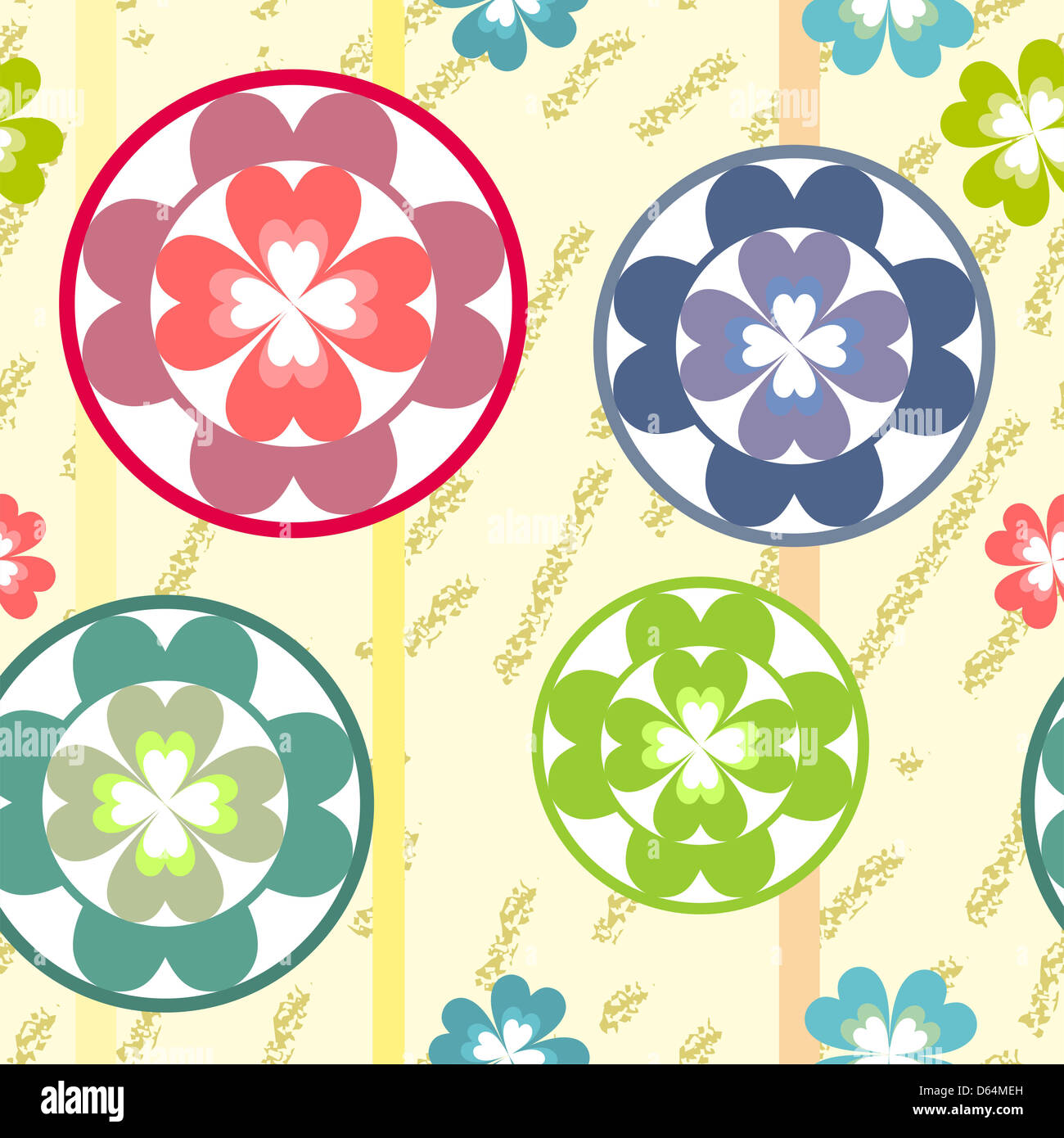 Seamless texture flowers hi-res stock photography and images - Alamy