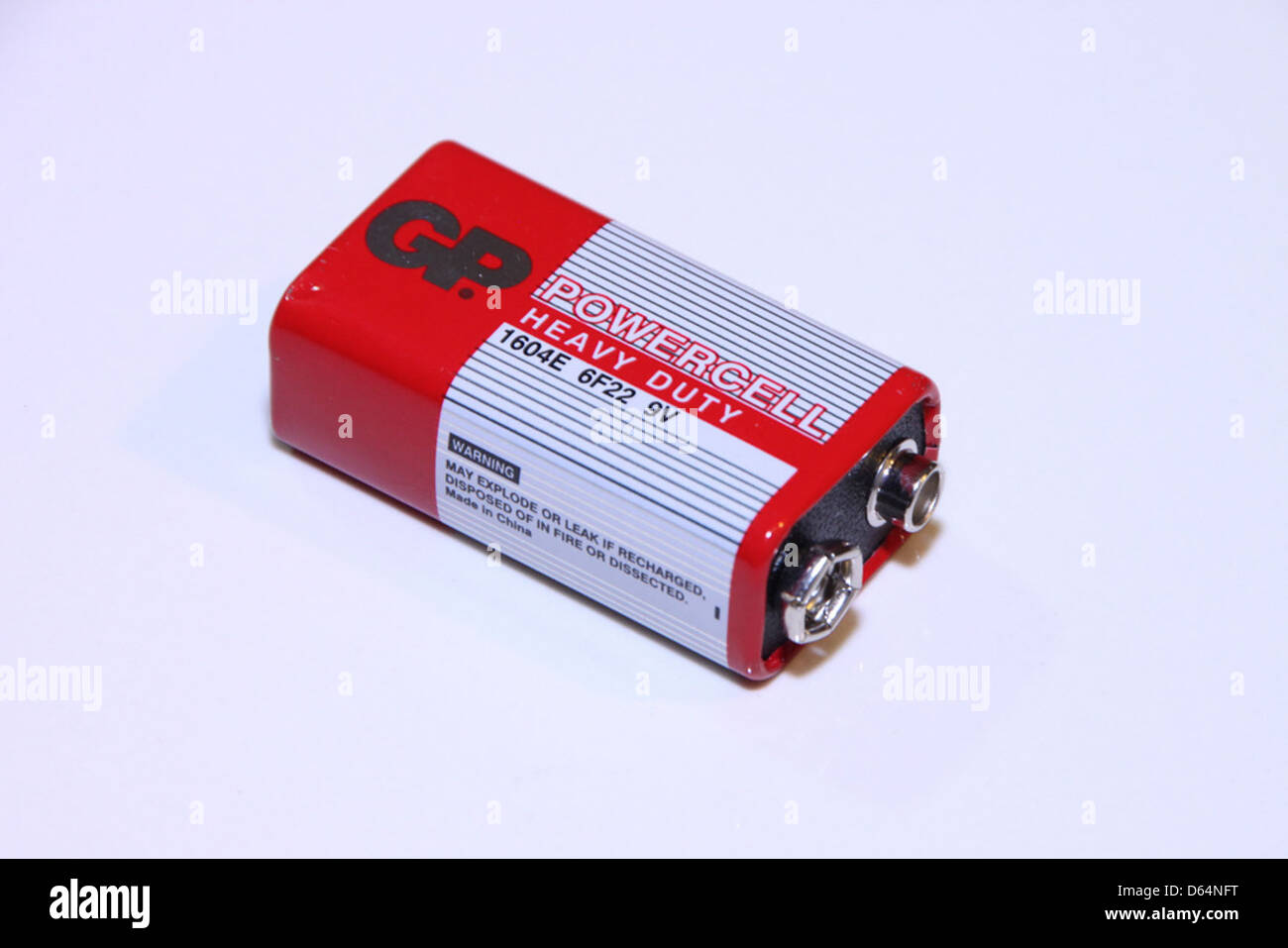 A 9V square zinc-carbon battery, commonly used in various electronic ...