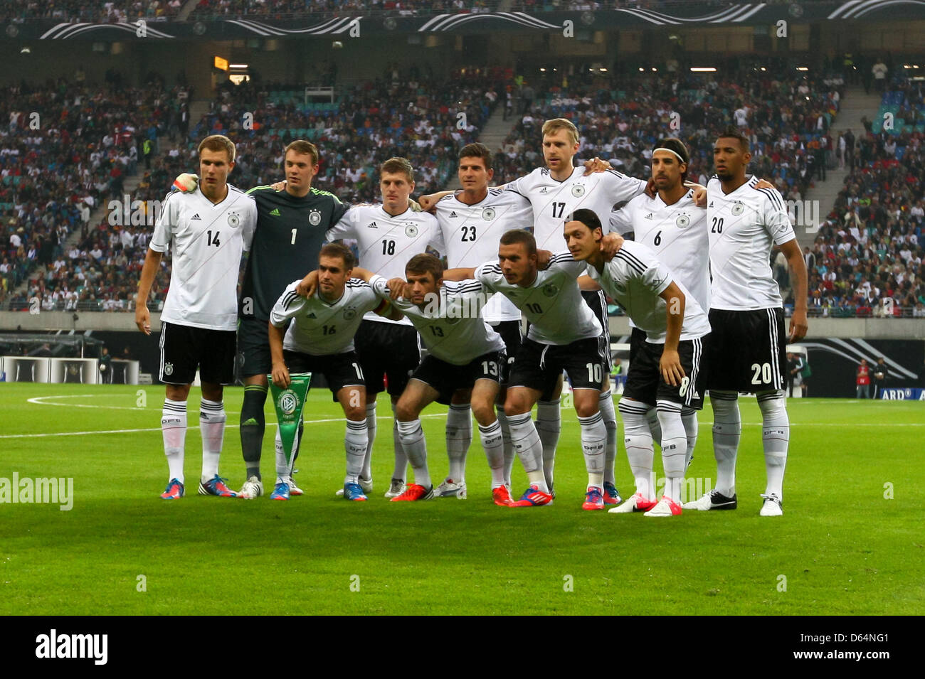 The German national soccer squad poses for a group picture prior to the ...