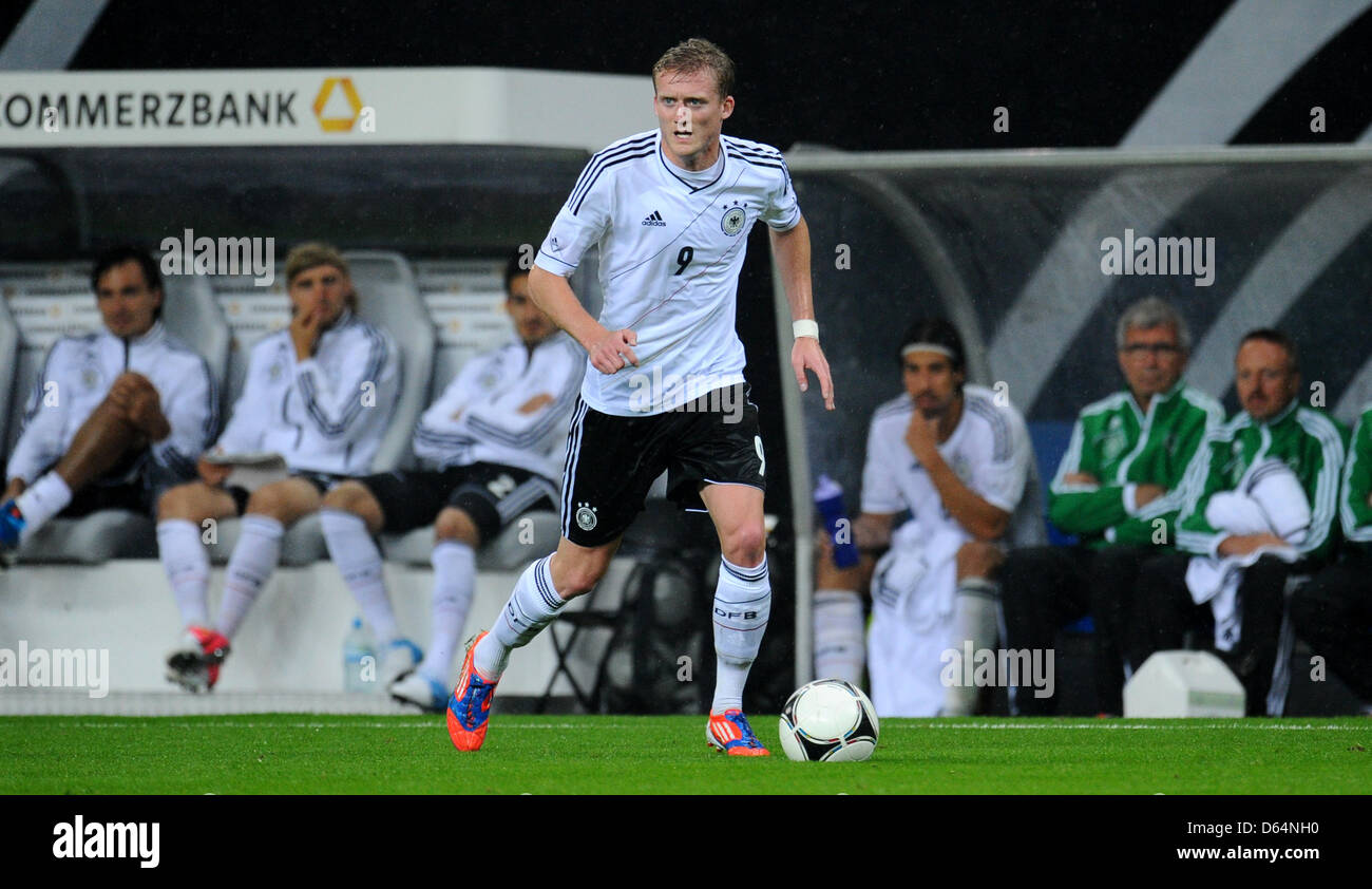 Germany's Andre Schuerrle plays the ball during the international ...