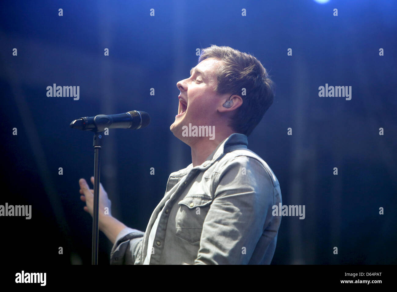 Singer Tom Chaplin of British rock band "Keane" performs on the first ...